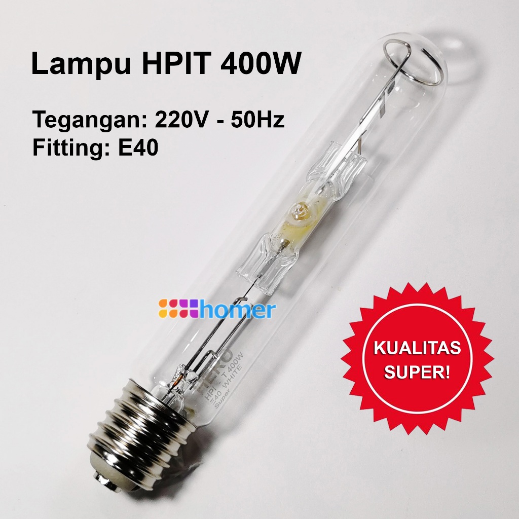 Jual Lampu HPIT HPI-T 400W 400 W 400Watt 400 Watt E40 lampu Sorot ...