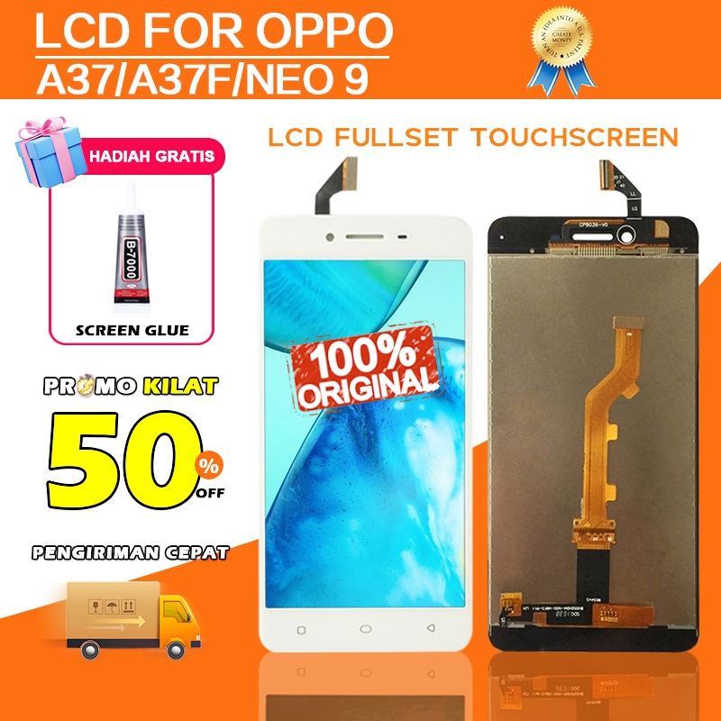 Jual LCD OPPO A37/A37F/NEO 9 Fullset Touchscreen HP Touch Screen Layar ...