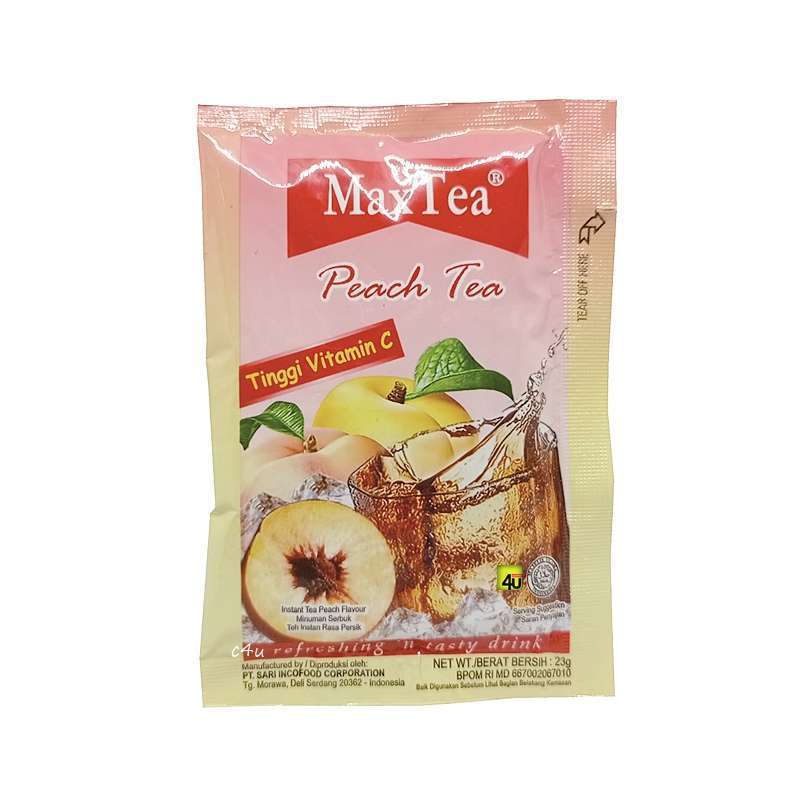 Jual Max tea peach tea, apple tea, lemon tea instan sachet | Shopee ...