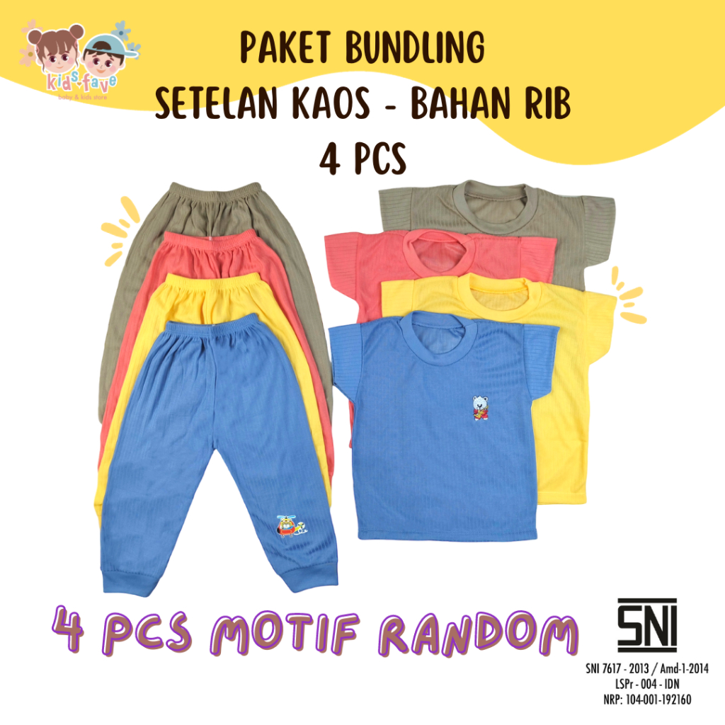 Jual PAKET BUNDLING 4 SETELAN ANAK BAYI ANAK MIX 4 SET 0-3 TAHUN ...