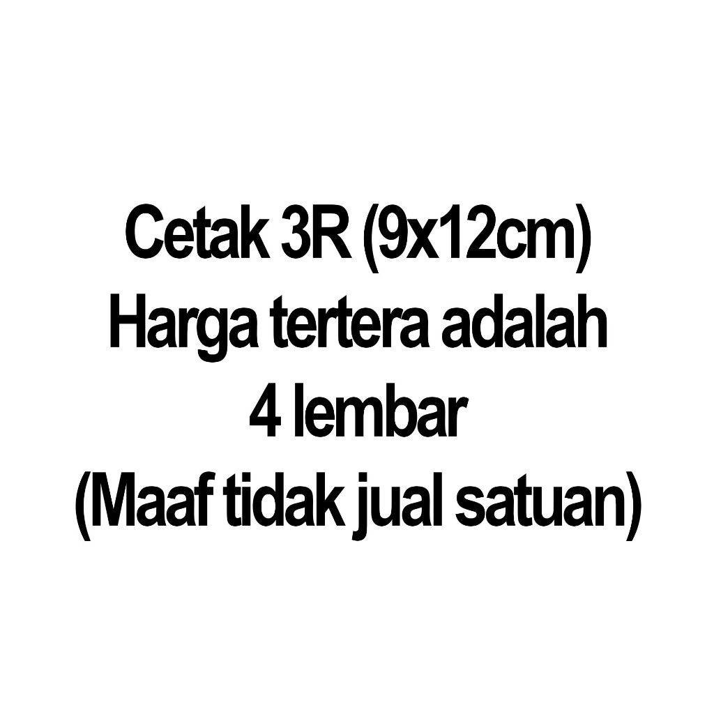 Jual Cetak foto size 2R 3R 4R 5R dan 6R | Shopee Indonesia