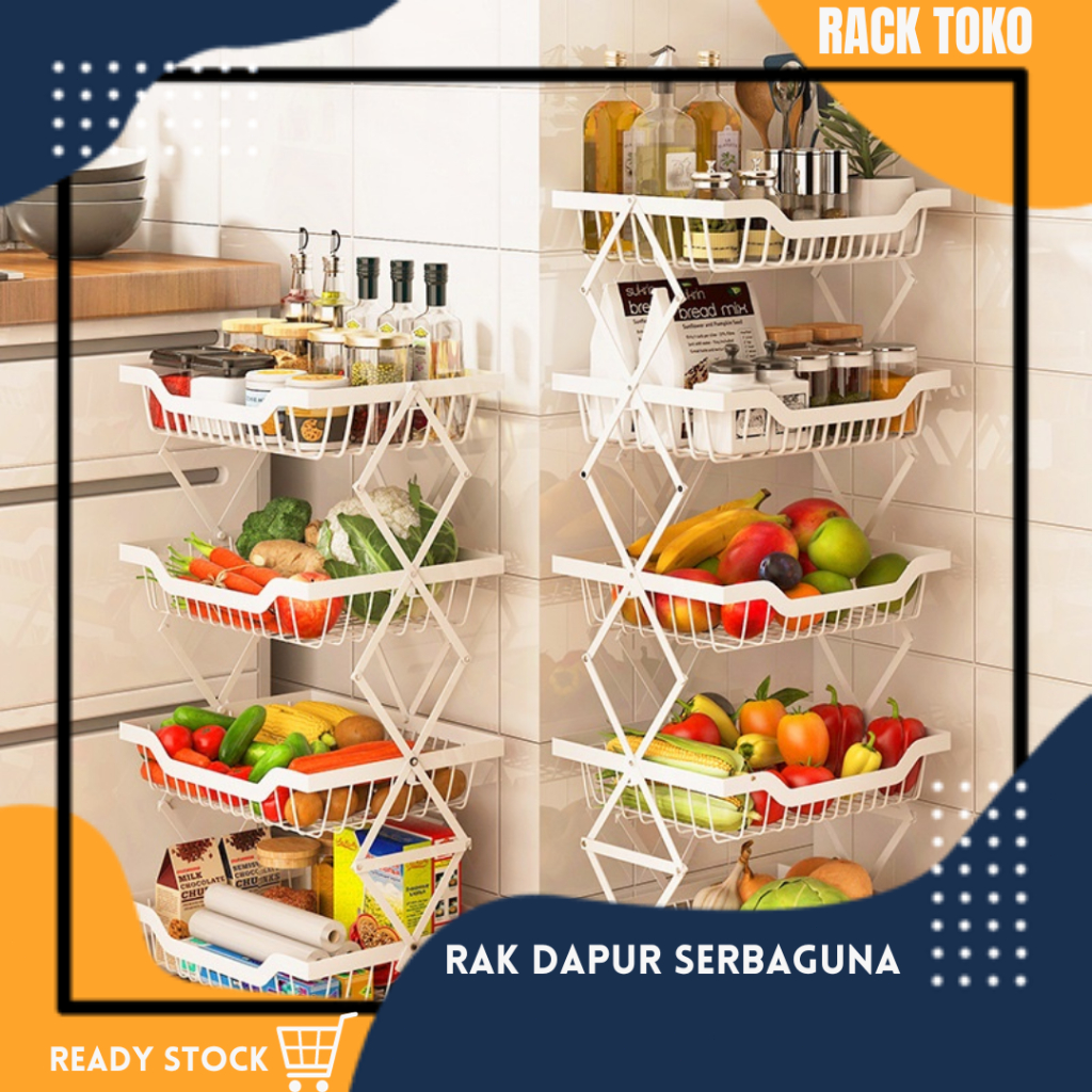 Jual Rak Buah dan Sayur Keranjang Buah dan Sayur Rak Dapur Susun Rak ...