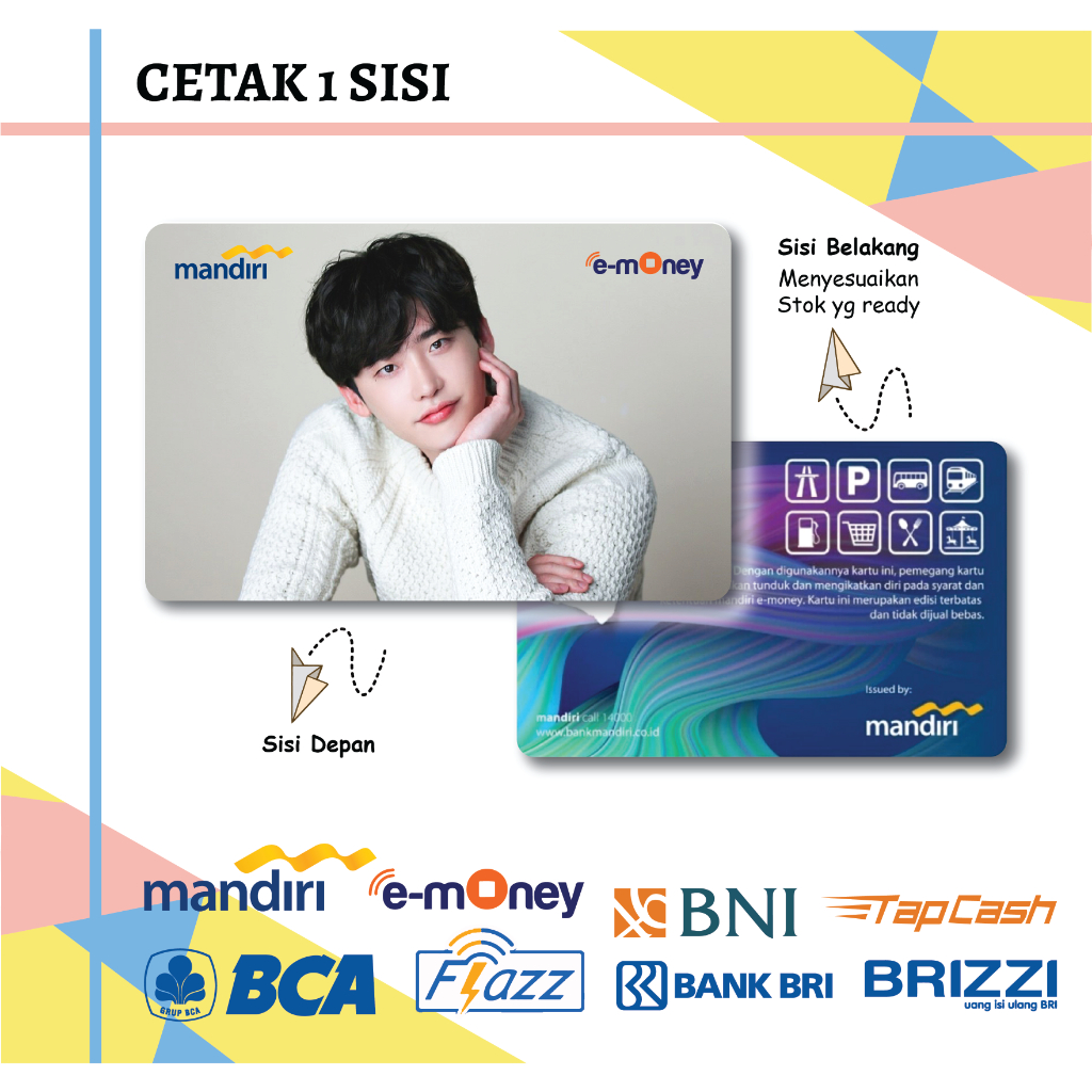 Jual KARTU EMONEY KPOP ARTIS KOREA LEE JONG SUK AKTOR MANDIRI FLAZZ BCA ...