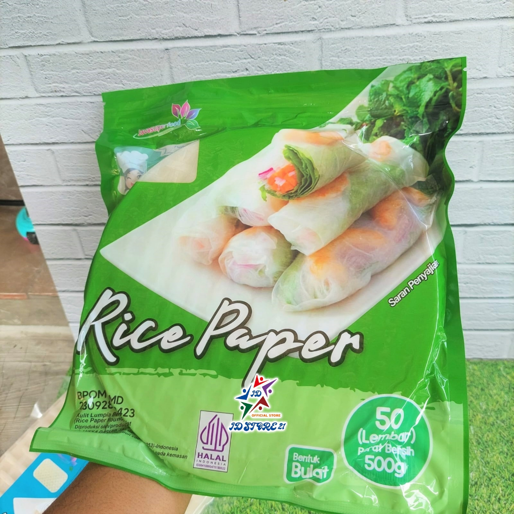 Jual GR HALAL - RICE PAPERS 50 Lembar Kulit Lumpia rice papers - JAVA ...