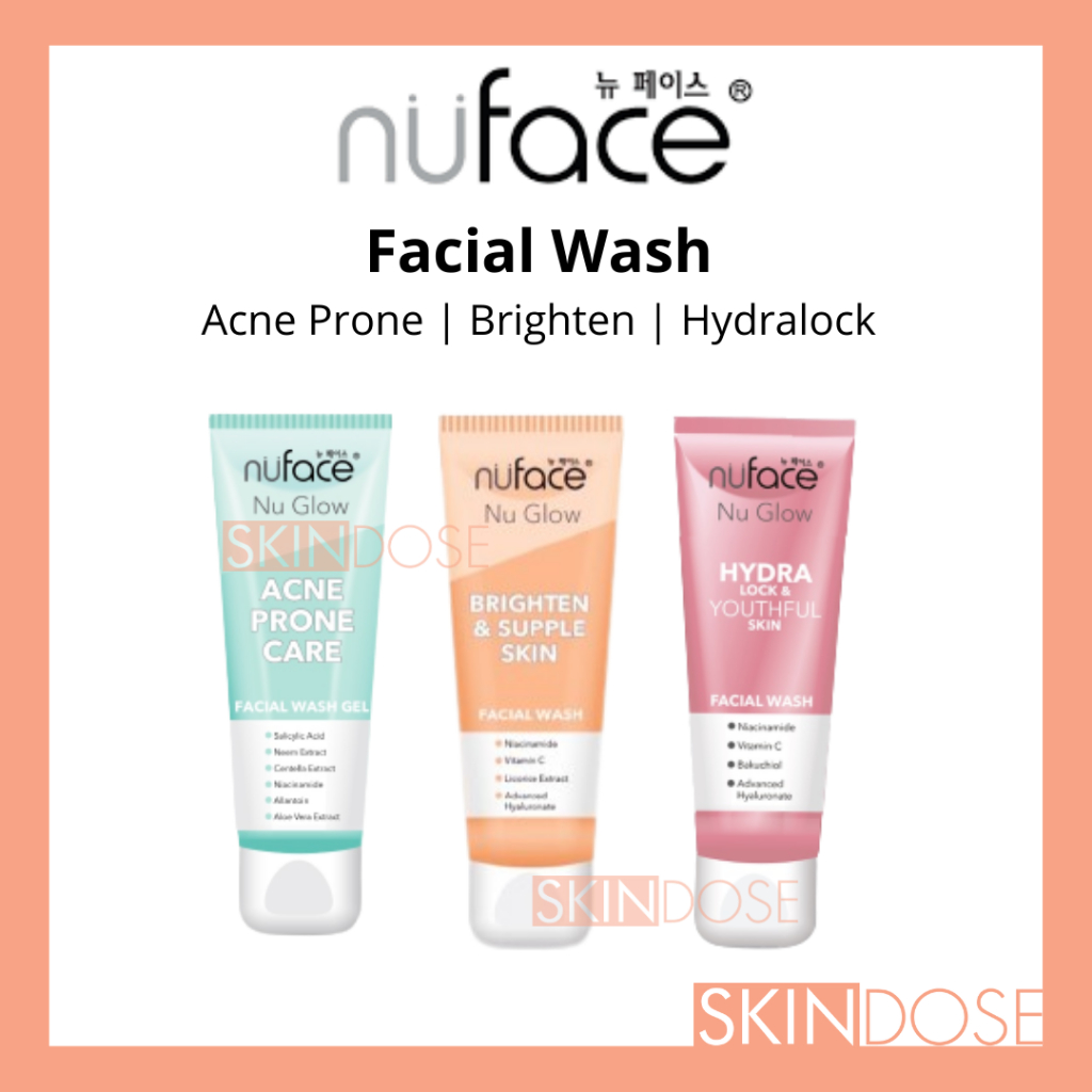 Jual Nuface Nu Glow Facial Wash Gel Brighten & Supple Skin, Hydra Lock ...