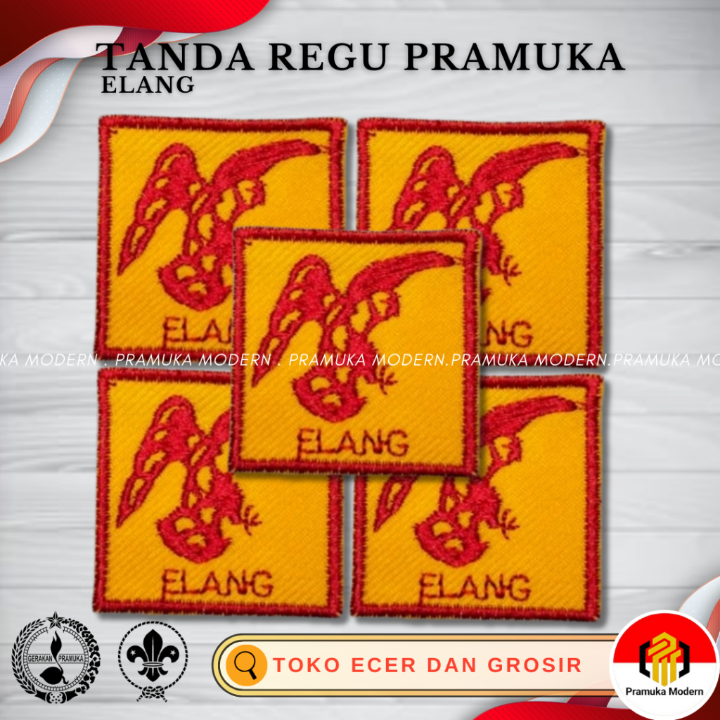 Jual Tanda regu pramuka putra lengkap 34 variasi regu hewan | tanda ...