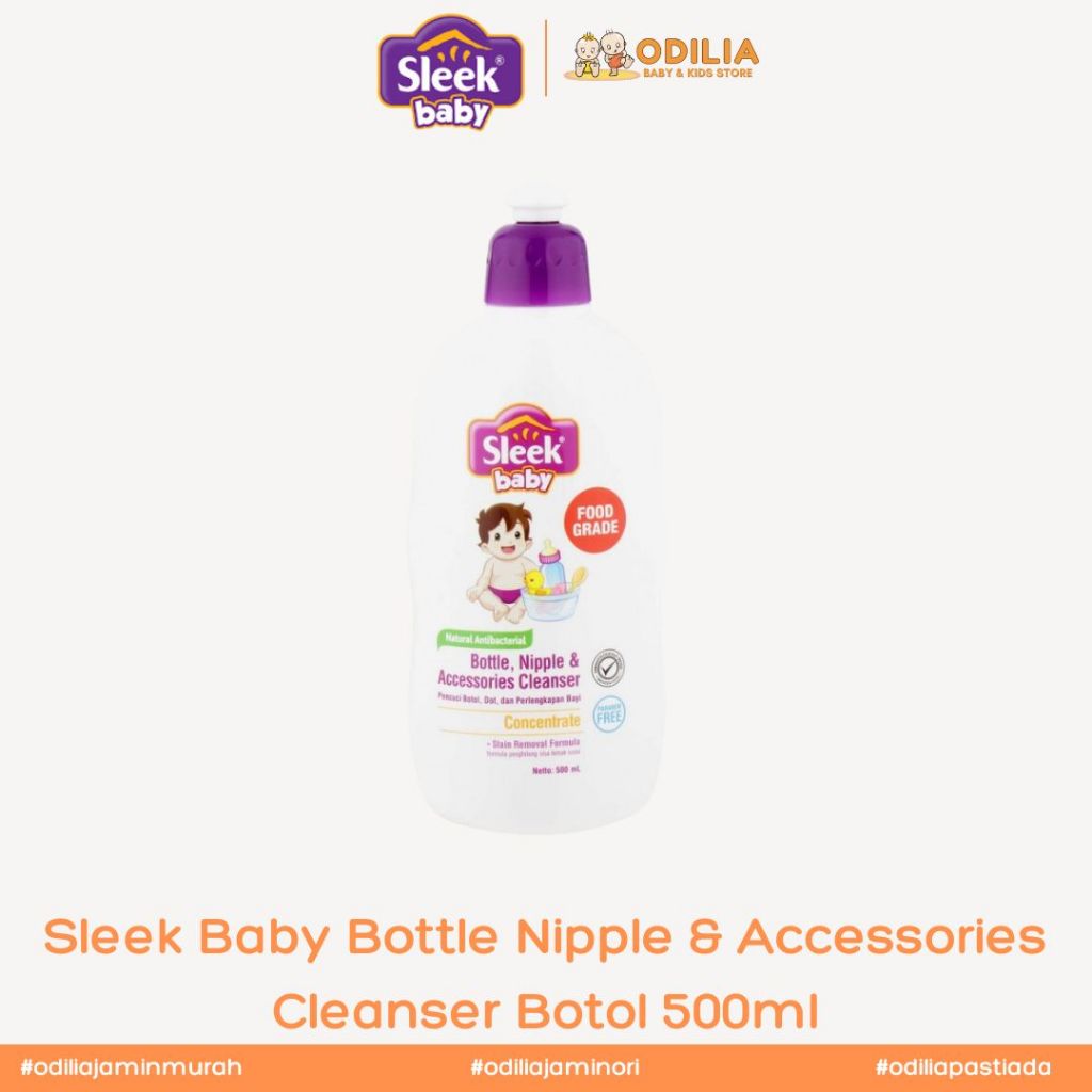 Jual Sleek Baby Bottle, Nipple & Accessories Cleanser 500ml | Shopee Indonesia