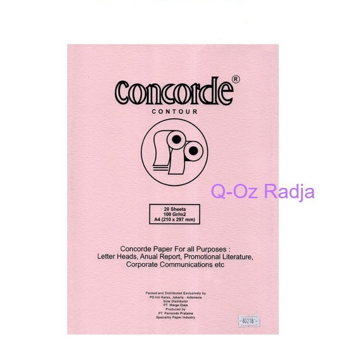Jual Kertas Concorde Paper Contour A4 100 gr * | Shopee Indonesia