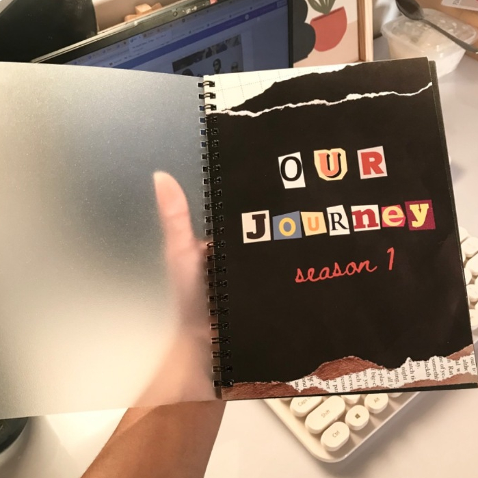 Jual Scrapbook Hitam dan Coklat Potrait Album Foto A5 isi 20 lembar ...