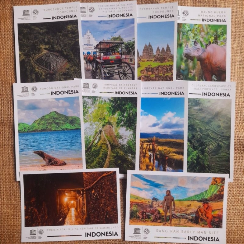 Jual Kartu Pos / Postcard / Postcrossing Indonesia - unesco whs ...