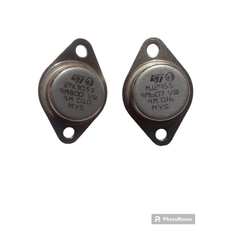 Jual TRANSISTOR JENGKOL 2N3055 MJ2955 (1 SET),FINAL JENGKOLAN ORI ...