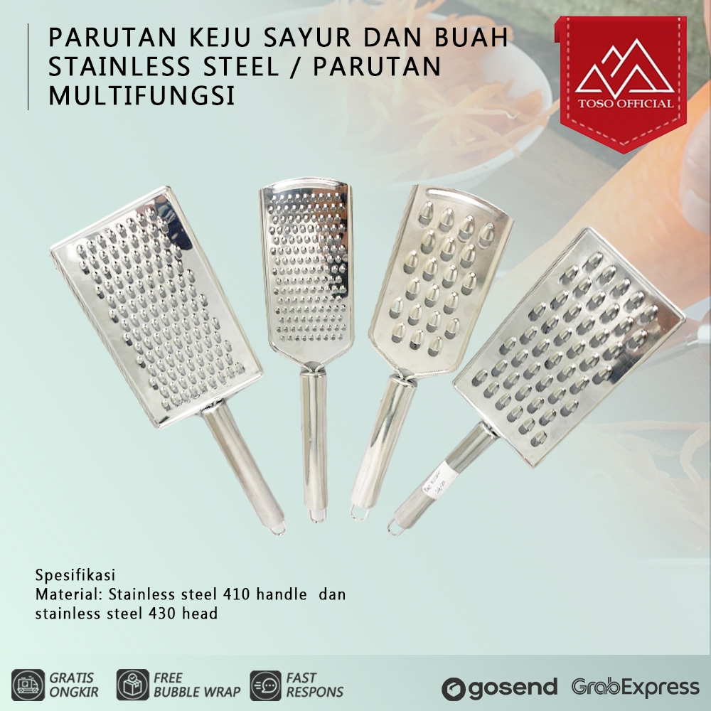 Jual Parutan Keju Sayur dan Buah Stainless Steel / Parutan Multifungsi ...