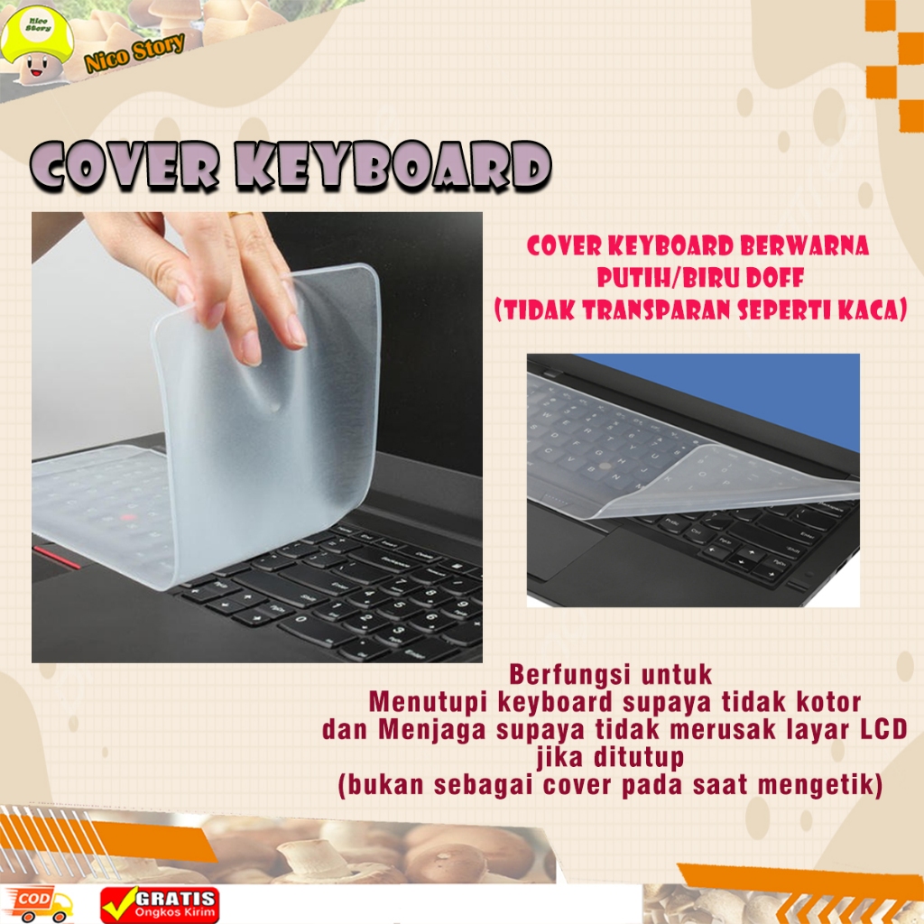 Jual (NCS) COD Cover Keyboard Protector Silikon Silicone 14inch ...