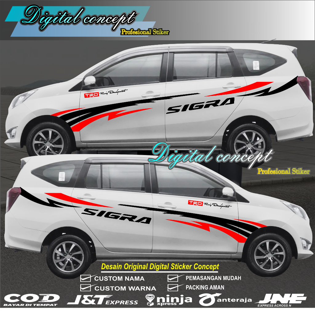 Jual Stiker mobil sigra sticker mobil sigra calya xenia ertiga avanza ...