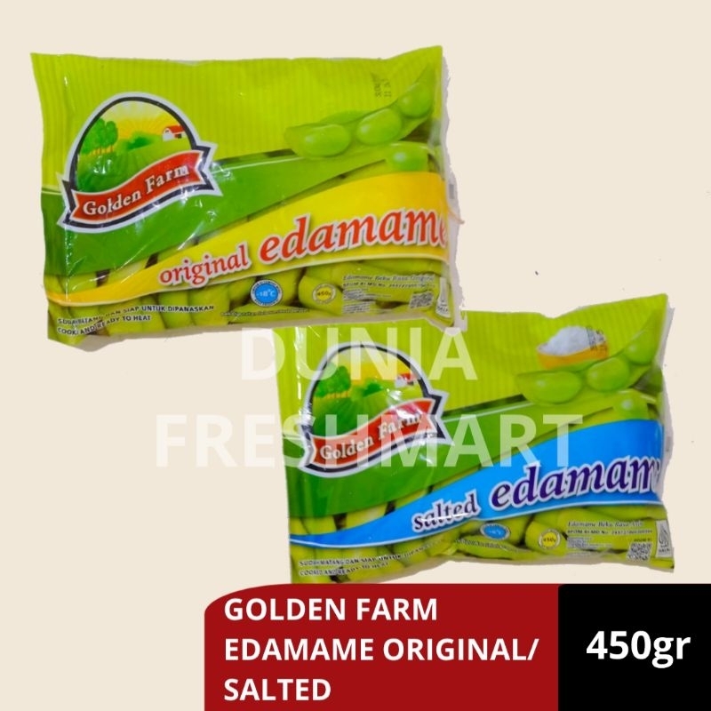 Jual GOLDEN FARM EDAMAME ORIGINAL/SALTED 450GR KACANG EDAMAME ADA KULIT ...