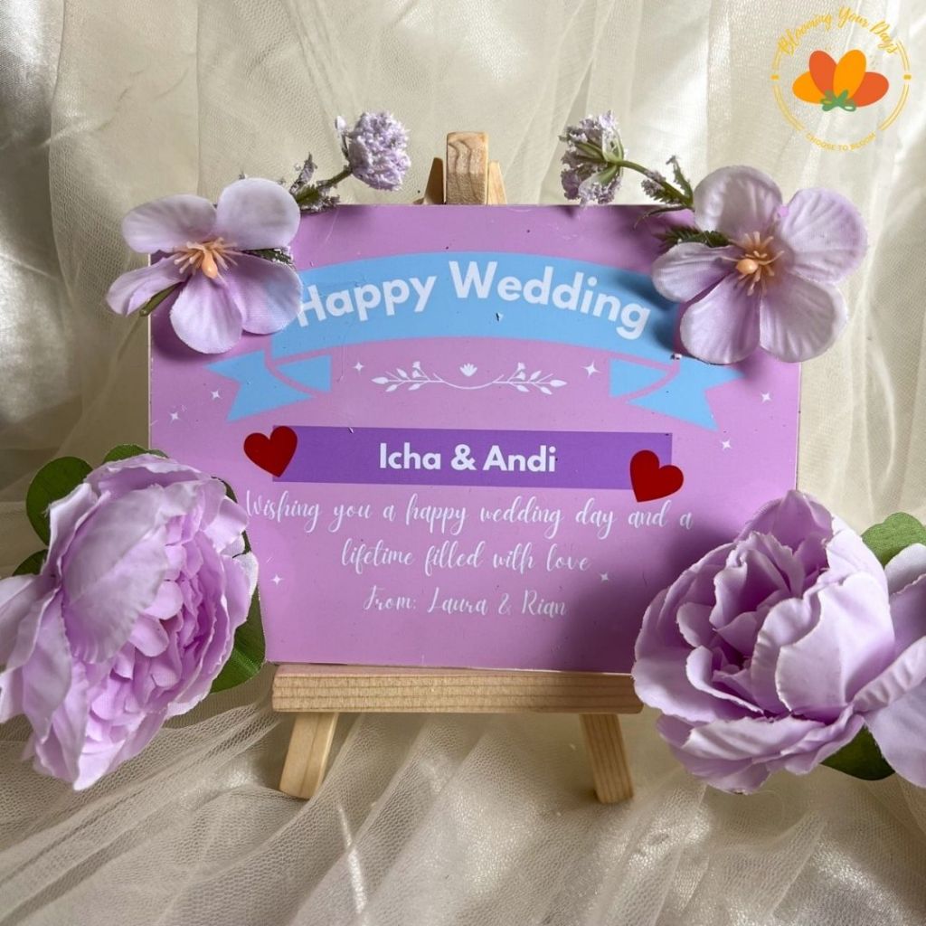 Jual Papan bunga akrilik mini congratulation kado hadiah custom grand ...