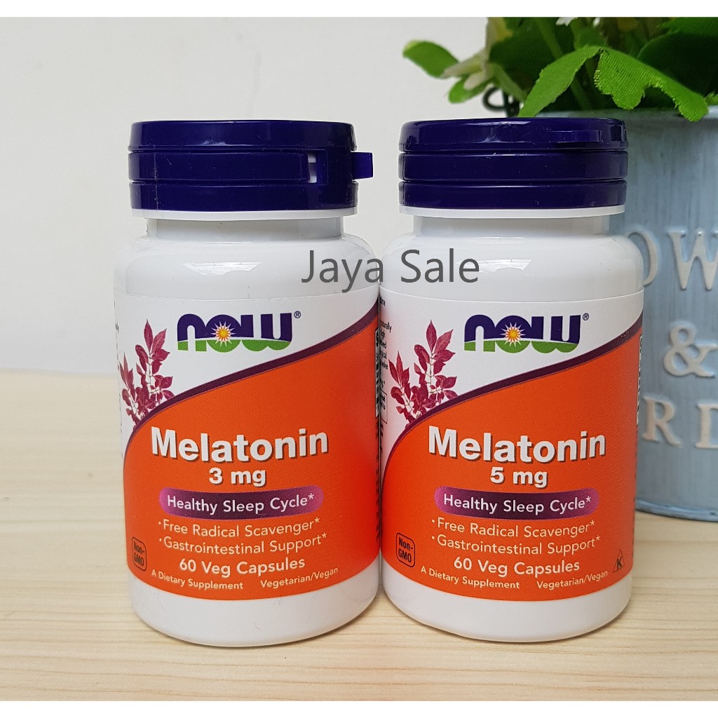 Jual NOW Foods Melatonin 3 mg NOW Foods Melatonin 5 mg Obat Bantu Tidur ...