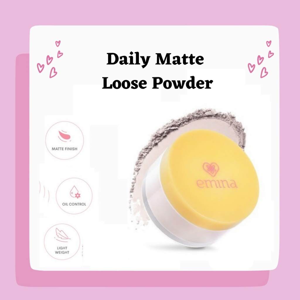 Jual EMINA Daily Matte Loose Powder 20gr | Shopee Indonesia