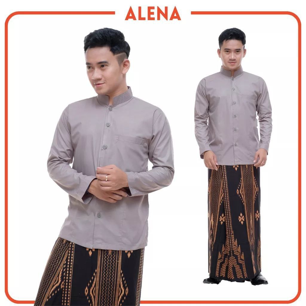 Jual [TERLARIS] Baju Muslim Koko Habaib Haibah Habib Polos Model AMMU ...