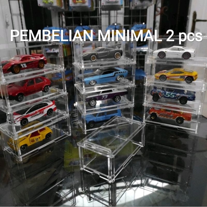 Jual display diecast hotwheels matchbox tomica bahan akrilik tanpa lem ...