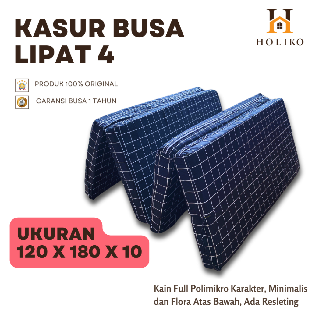 Jual Butterfly Kasur Busa Lipat 4 D16 Uk 120x180 Tebal 10cm [ Holiko ...