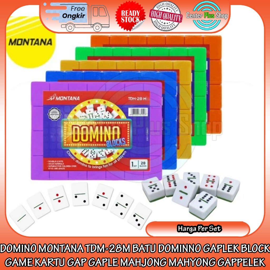 Jual GAP GAPLE DOMINO MONTANA TDM-28M BATU DOMINNO GAPLEK BLOCK GAME ...