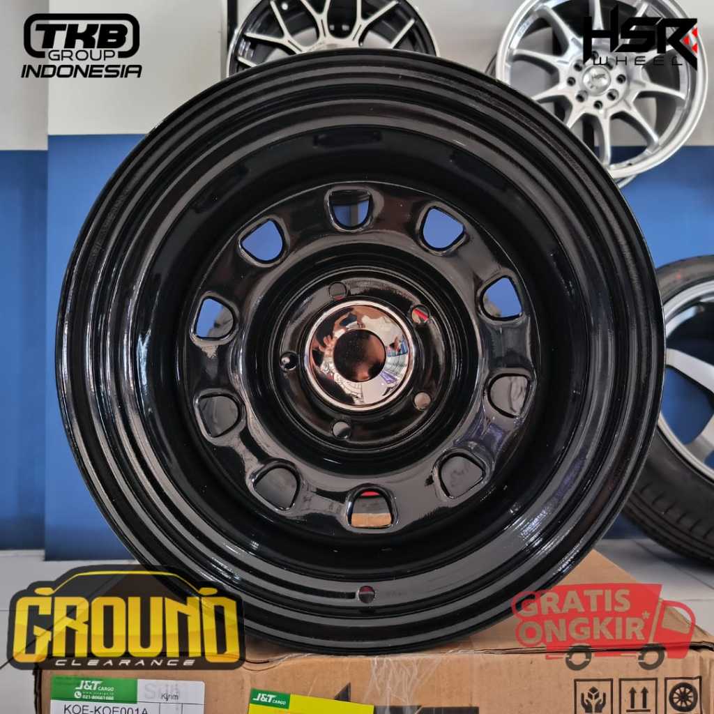 Jual PELEK MOBIL MURAH R15 DAYTONA LEBAR 10 INCI BAUT 5 PNP TAFT,VITARA,JIMNY R15 HITAM | Shopee ...