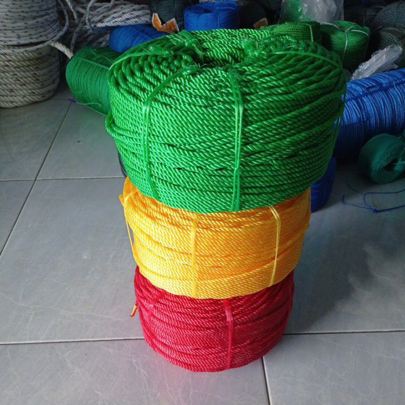 Jual Tali tambang 5 mm 1 rol 200m tali tampar tali serbaguna tali jaring ikan | Shopee Indonesia