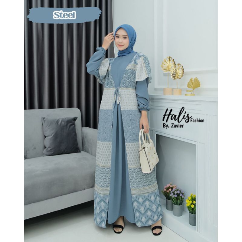 Jual Gamis Set Rompi Gamis Set Outer Blazer Gamis Crinckle Cringkel ...