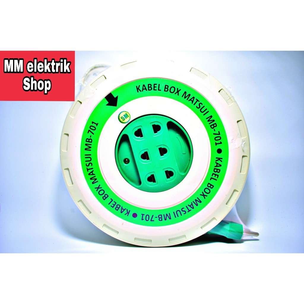 Jual Kabel Roll Listrik 5Meter 8M 12 Meter 3 Lubang MATSUI | Shopee ...