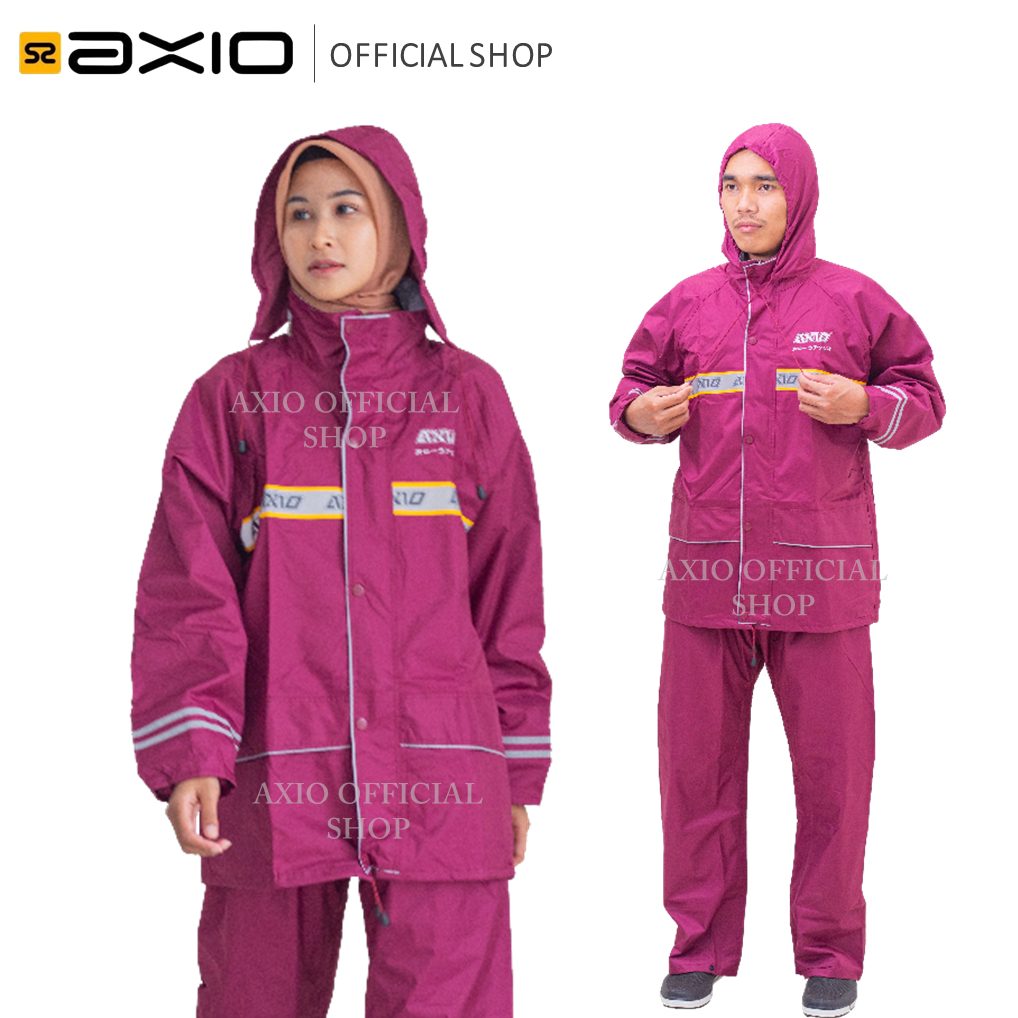 Jual Jas Hujan AXIO Europe Pria Wanita Original Mantel Hujan Setelan ...