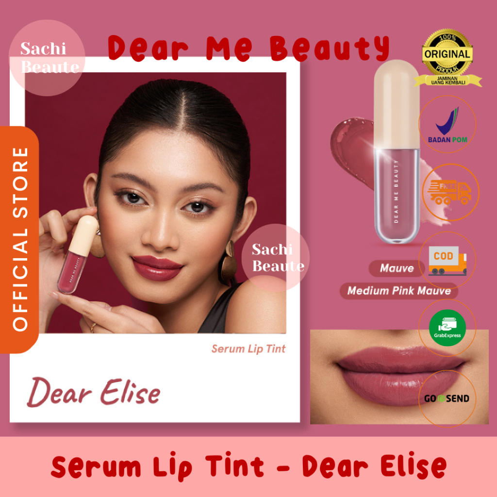 Jual Dear Me Beauty Serum Lip Tint meratakan warna bibir | Shopee Indonesia