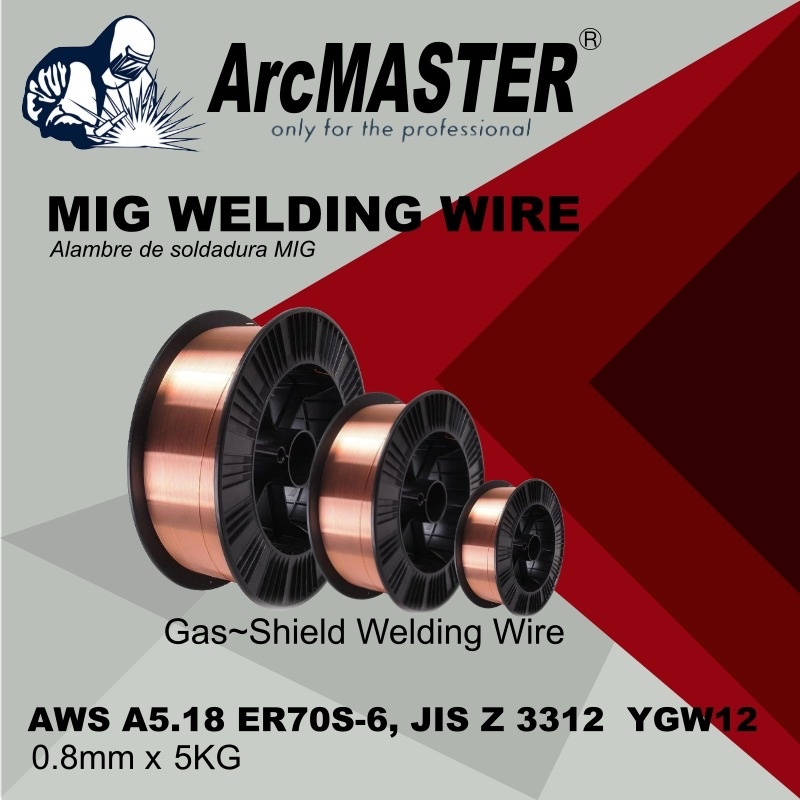 Jual Kawat Las CO2 / Mig Wire diameter 0.8mm berat 5 kg merek ARCMASTER | Shopee Indonesia