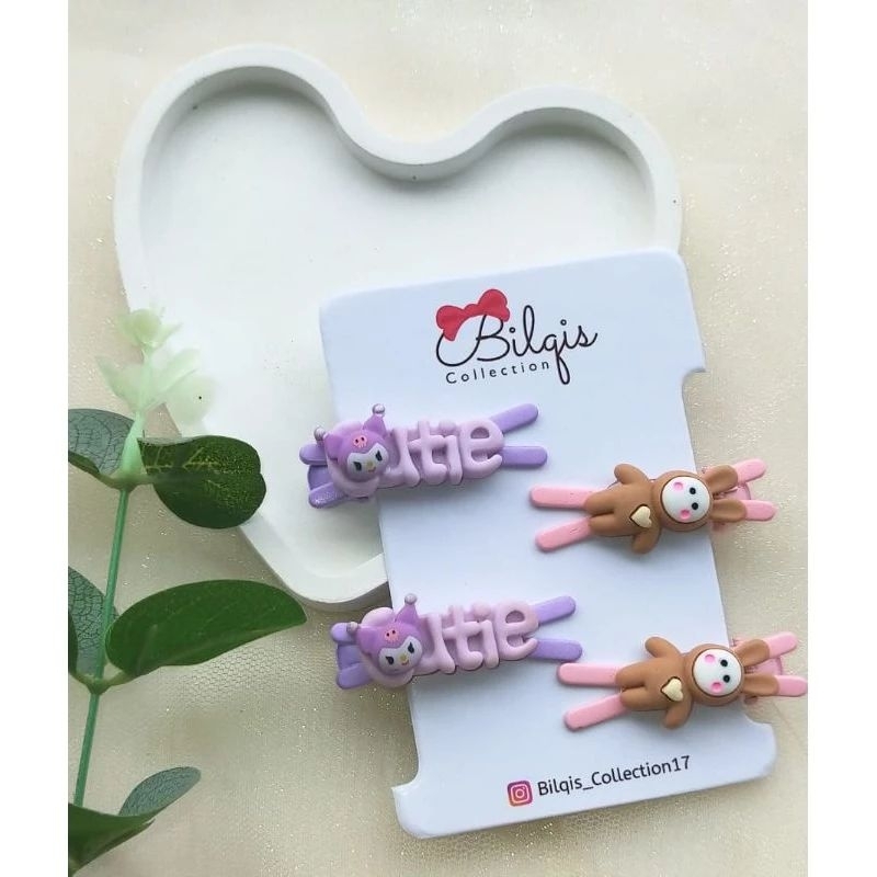 Jual jepitan rambut anak set (isi 4 pcs ) | Shopee Indonesia