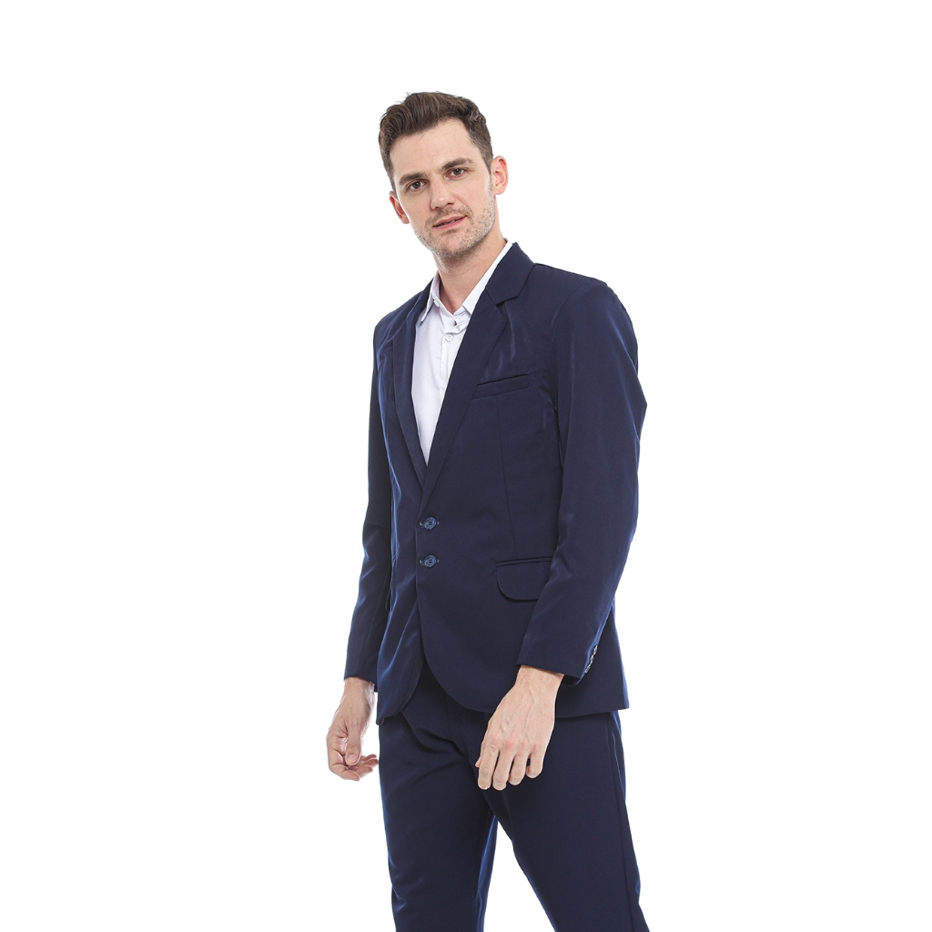 Jual Just Black - Jas Blazer Vali Jas Pria Formal Kancing Dua Slim Fit ...