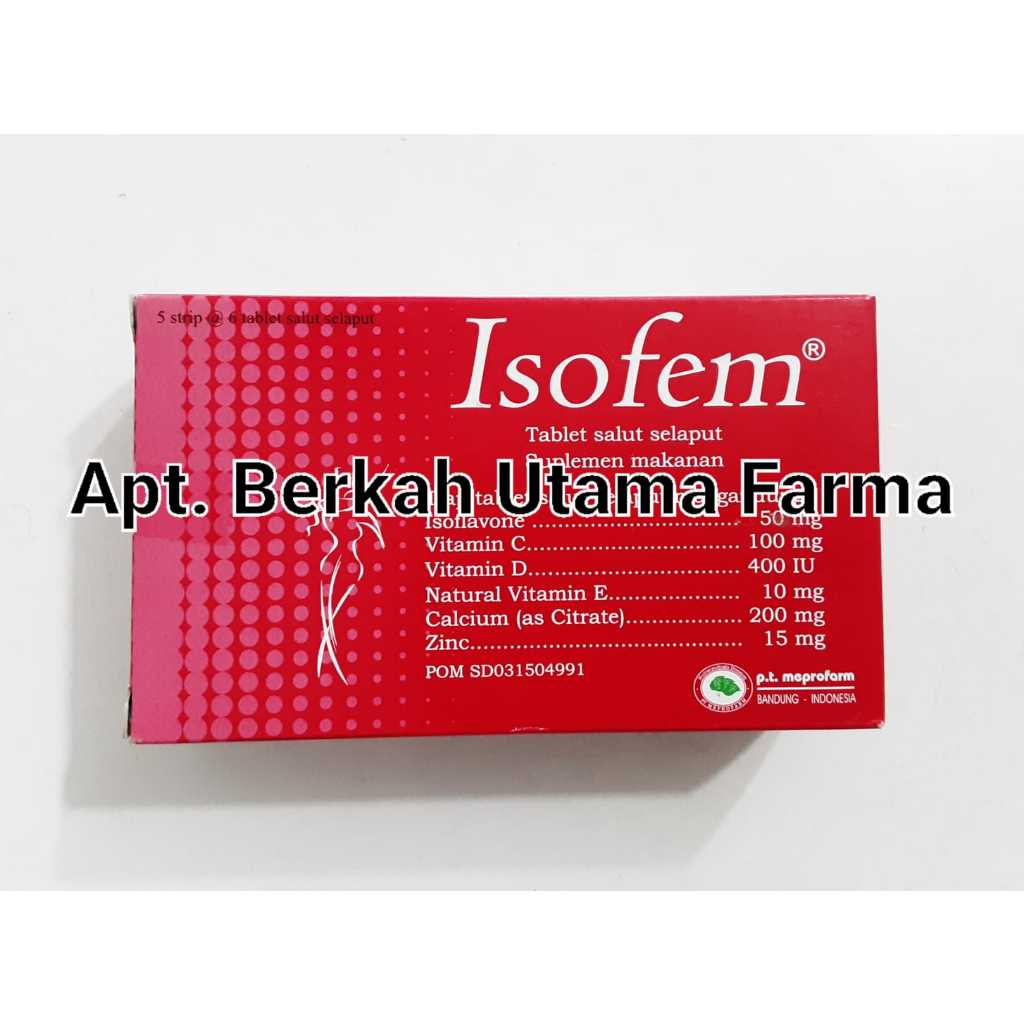 Jual Isofem tablet per box isi 30 - Suplemen makanan untuk mengatasi ...