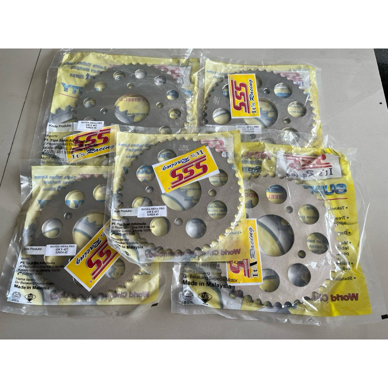Jual Gear SSS Gir SSS Belakang 428 CBR Tiger Verza Sonic 150 Supra GTR Megapro CB 150 New CBR ...