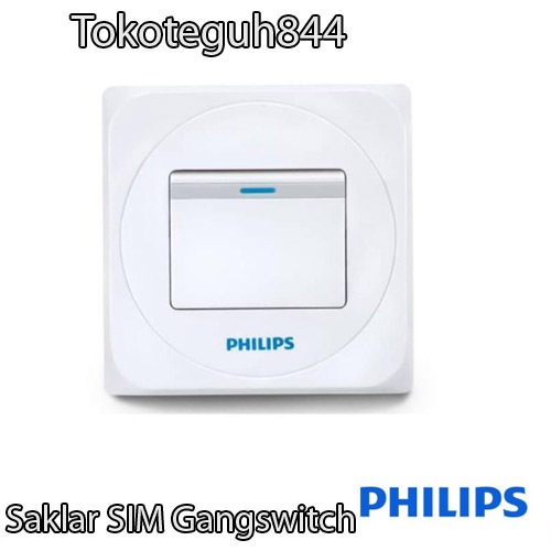 Jual Saklar Philips gang switch Saklar Philips SIMPLY 1 GANG SWITCH ...