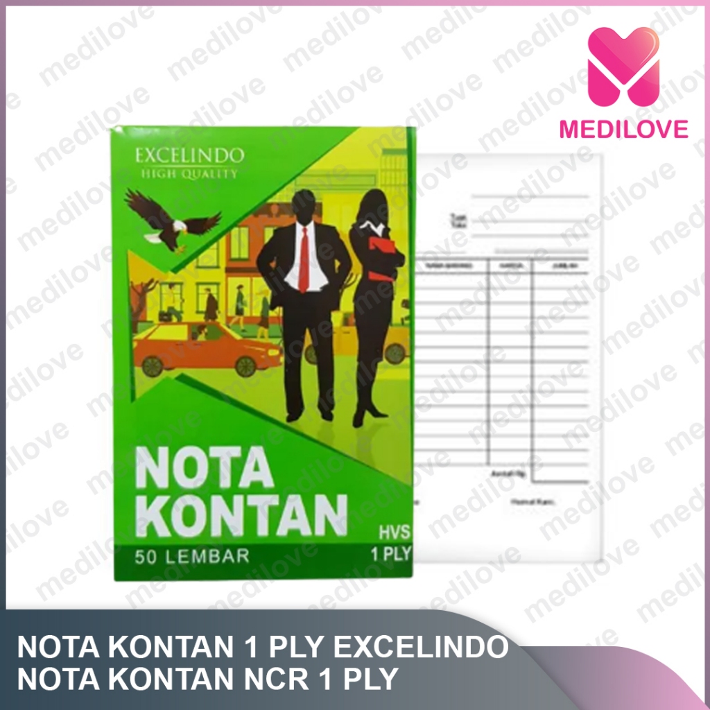 Jual Nota Kontan 1 ply HVS UKURAN BESAR (160mm*210mm) merk Excelindo ...