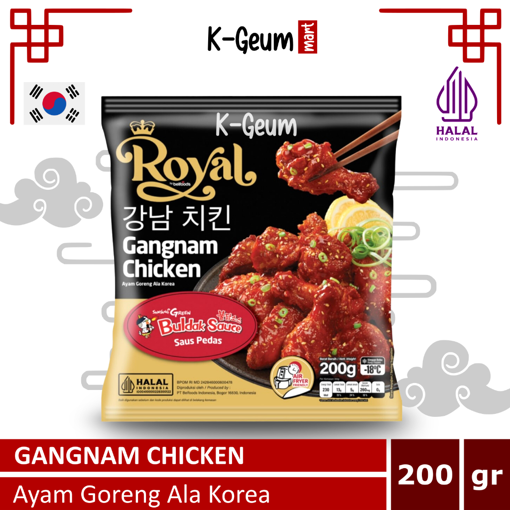 Jual Belfoods Royal Gangnam Chicken | Ayam Goreng Korea Halal 200 gr ...