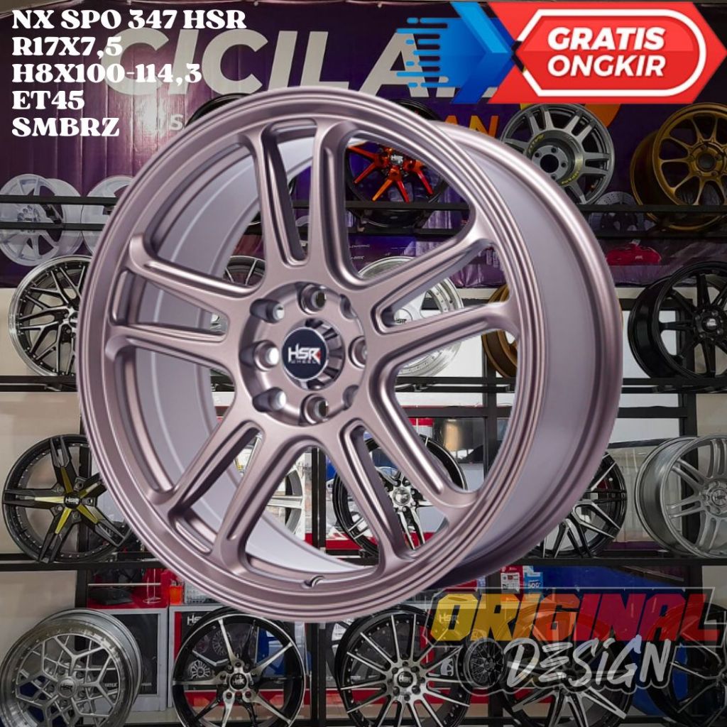 Jual Velg Mobil Ring 17 Promo HSR NX SPO R17 Mazda2 , Baleno , Fiesta , Vios | Shopee Indonesia