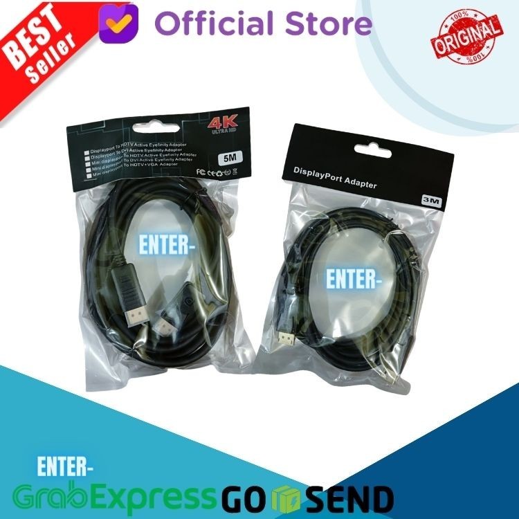 Jual KABEL DISPLAYPORT TO DISPLAYPORT/ Cable DP Port to DP Port ...