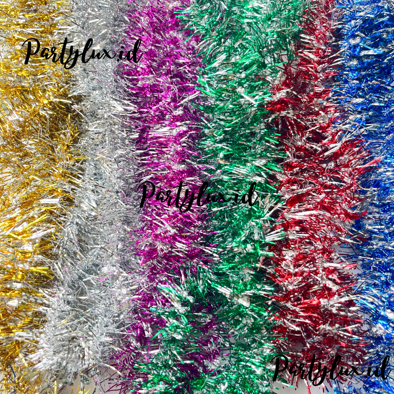 Jual Slinger Rumbai Natal Mix Silver / Tinsel Dekorasi Hiasan Christmas ...