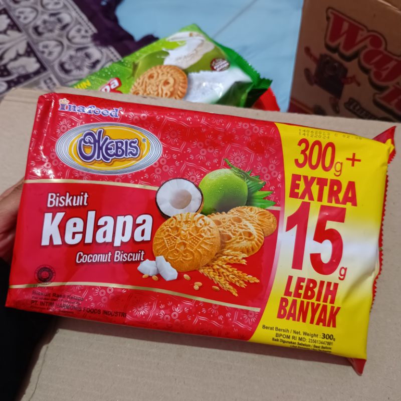 Jual INAFOOD OKEBIS BISKUIT KELAPA 300gr | Shopee Indonesia