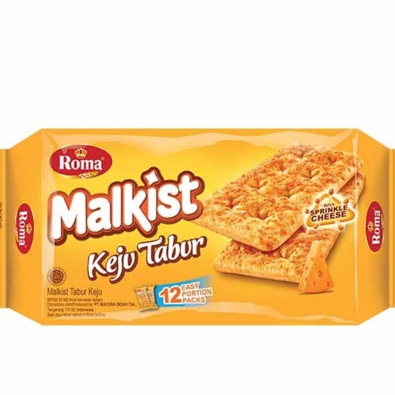 Jual Roma Malkist Keju Tabur Crackers 110 g | Shopee Indonesia