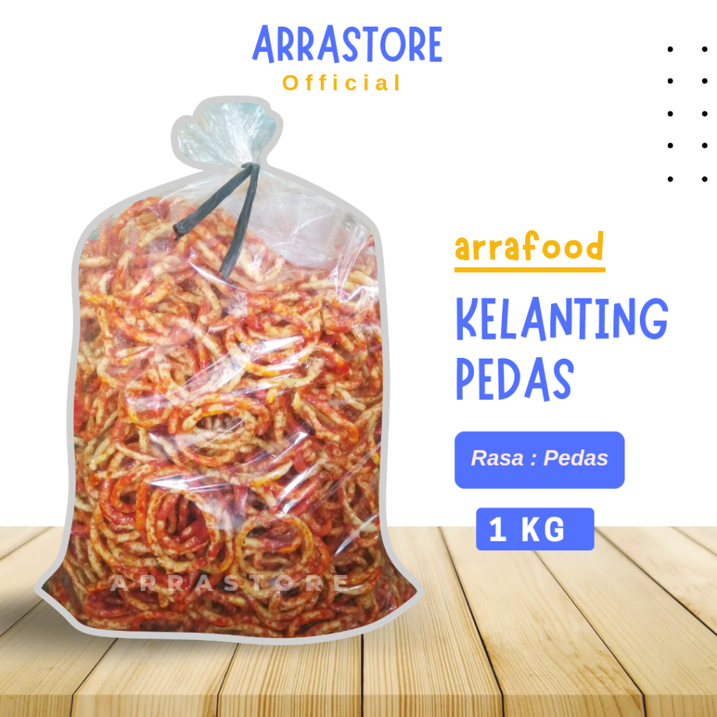 Jual [1 KG] Kelanting Getuk Pedas Snack Khas Lampung | Shopee Indonesia