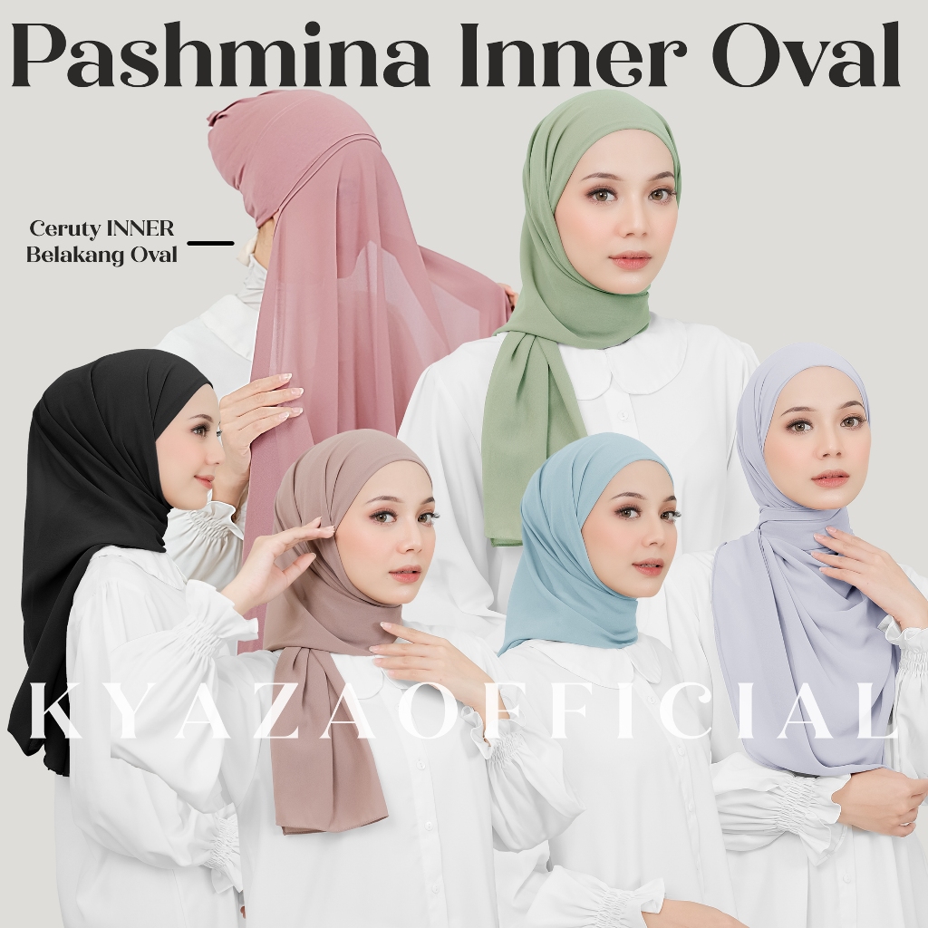 Jual Pashmina Inner Oval Ceruty Pashmina Jumbo Oval, Babydoll Premium ...