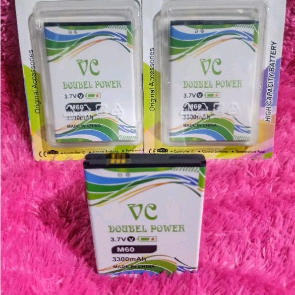 Jual baterai dobel power EVERCOSS M60 ORIGINAL VC asli dobel power ...