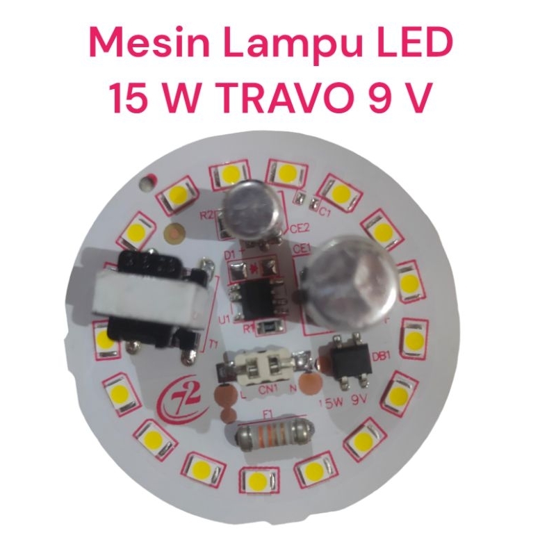 Jual Mesin Lampu LED AC 15 Watt Travo 9 V 72 grup | Shopee Indonesia