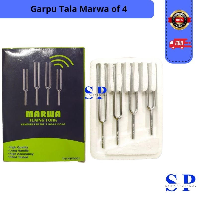 Jual Alat Medis Garpu Tala MARWA | Tuning Fork Set of 4 | Isi 4 Pcs ...